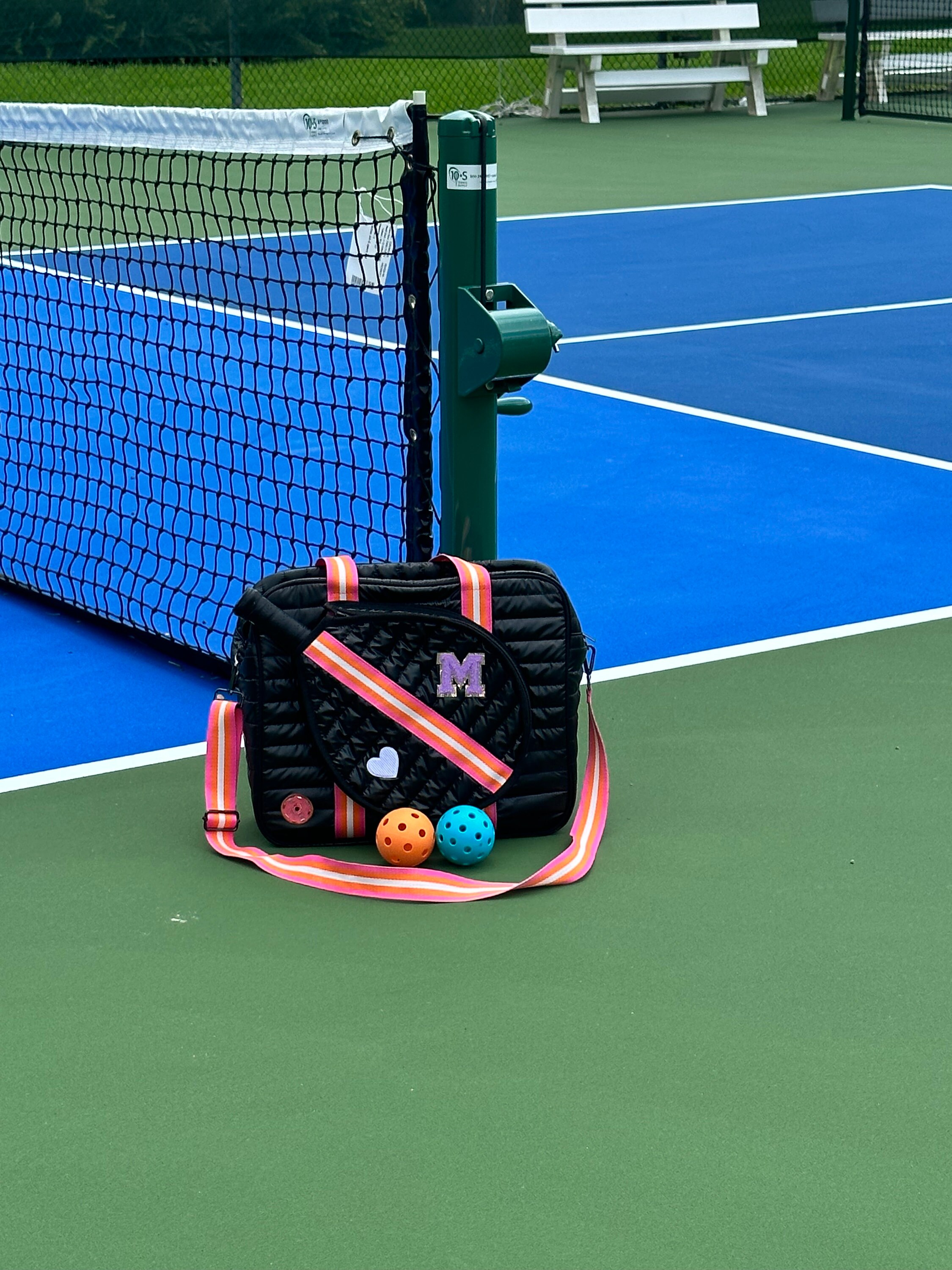 Custom Pickleball Bag, Pickleball Bag With Two Custom Letter Patches ...