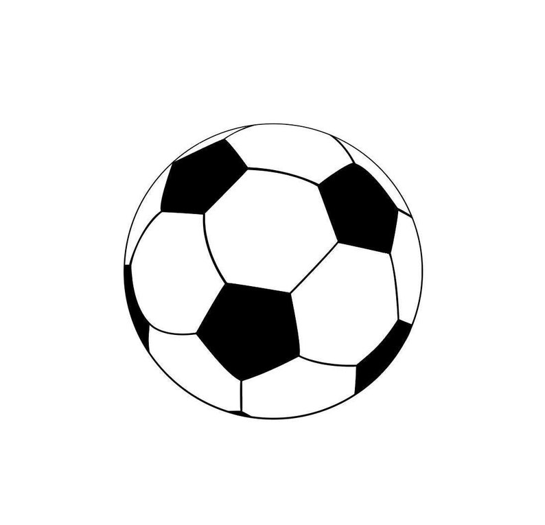 Soccer Ball Vector Clipart – Digital Download for Print, Sports Graphic ...