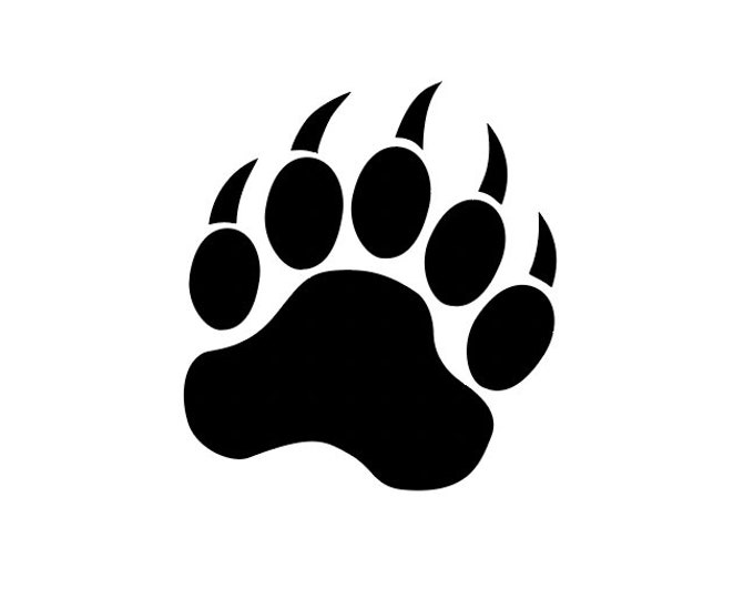 Bear Paw Stickers - Grizzly Paw Print Stickers - Planner Stickers - Etsy