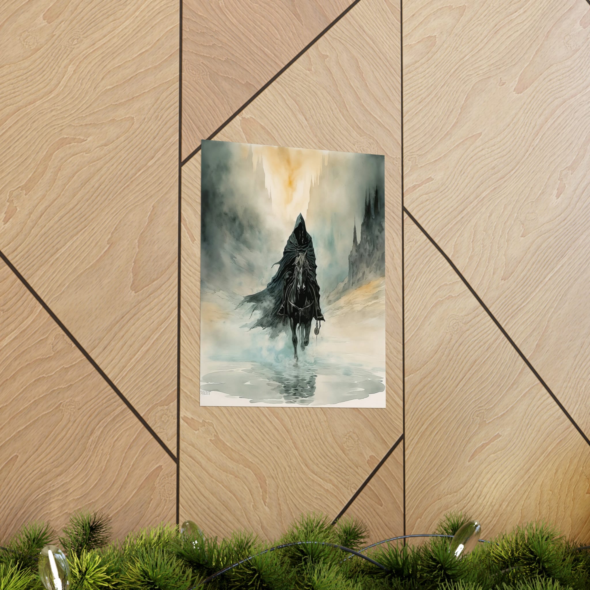 Watercolour Nazgûl Ring-wraith Wall Art || Matte Poster, Painting, Lord ...