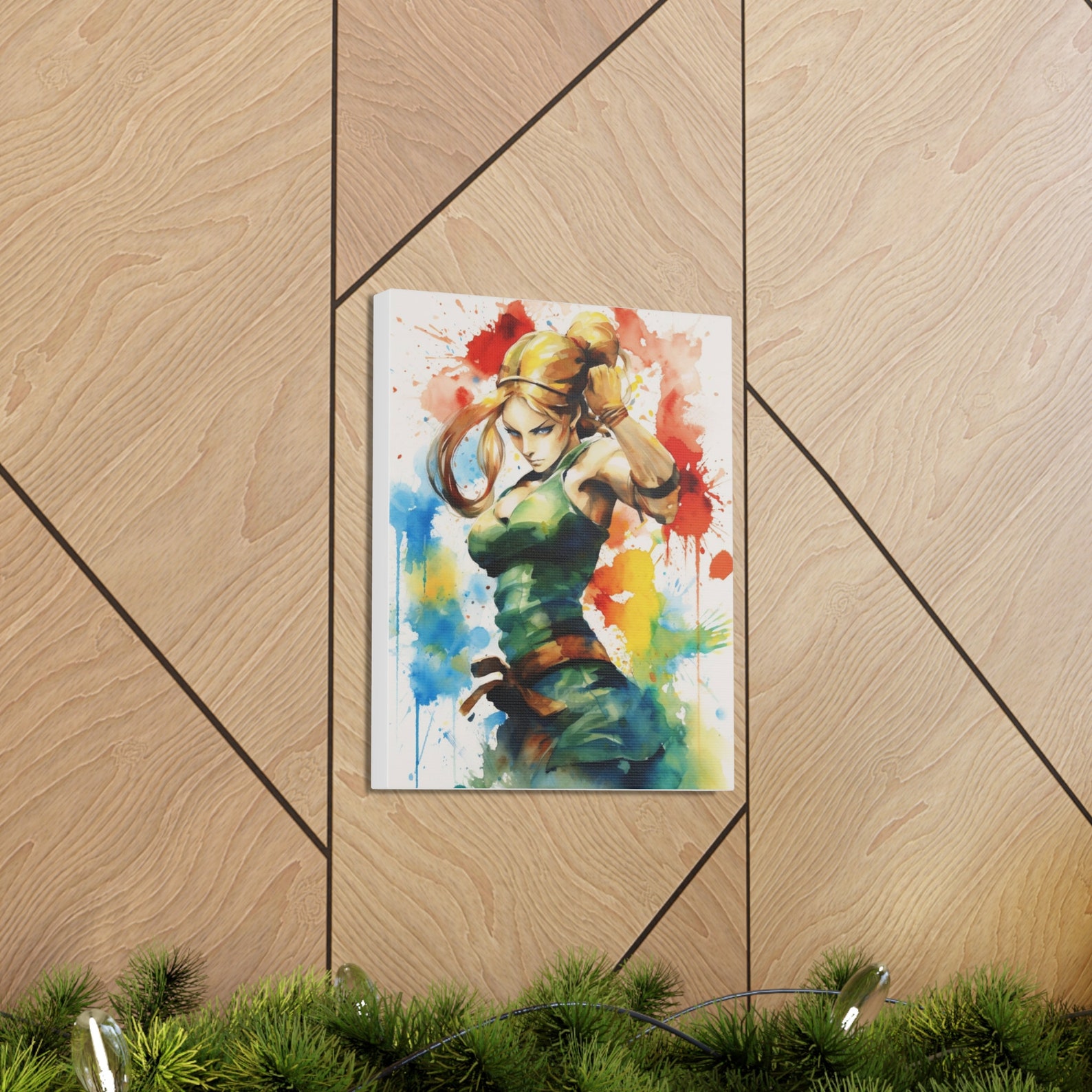Watercolour Cammy Wall Art || Canvas Print, Painting, Street Fighter ...