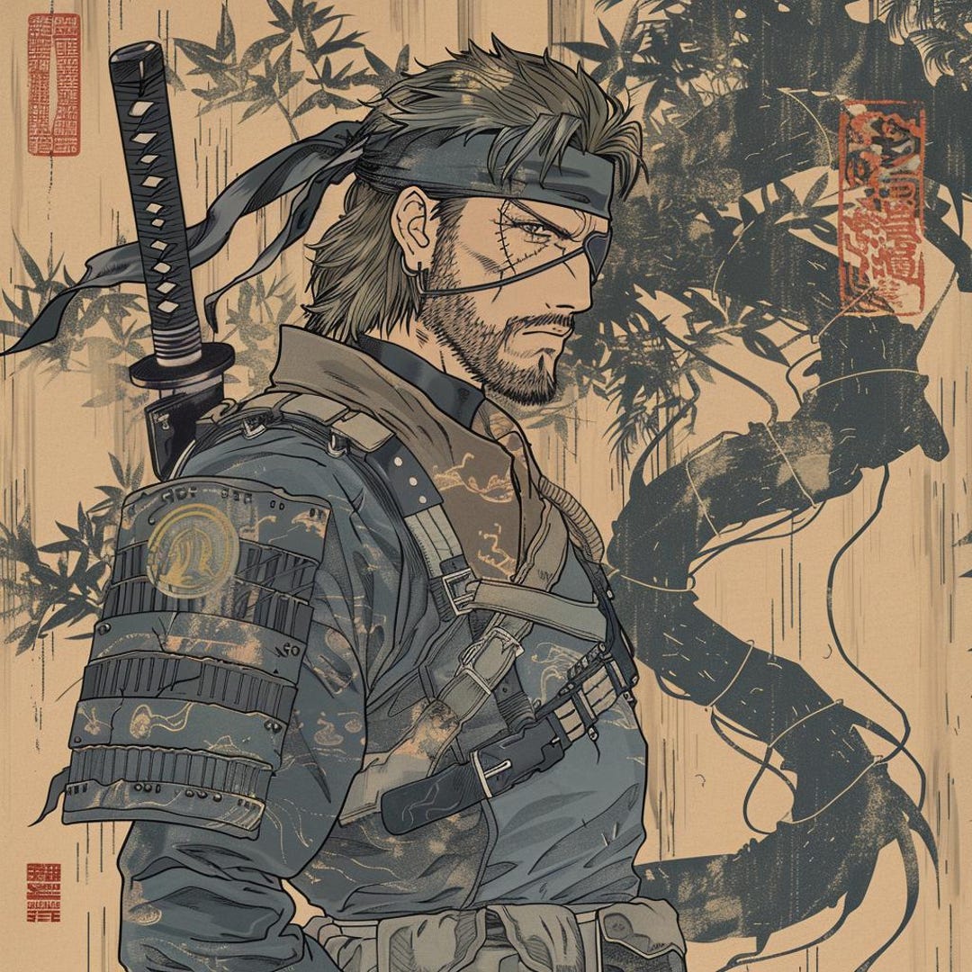Traditional Japanese Style Solid Snake Wall Art || Digital Print ...