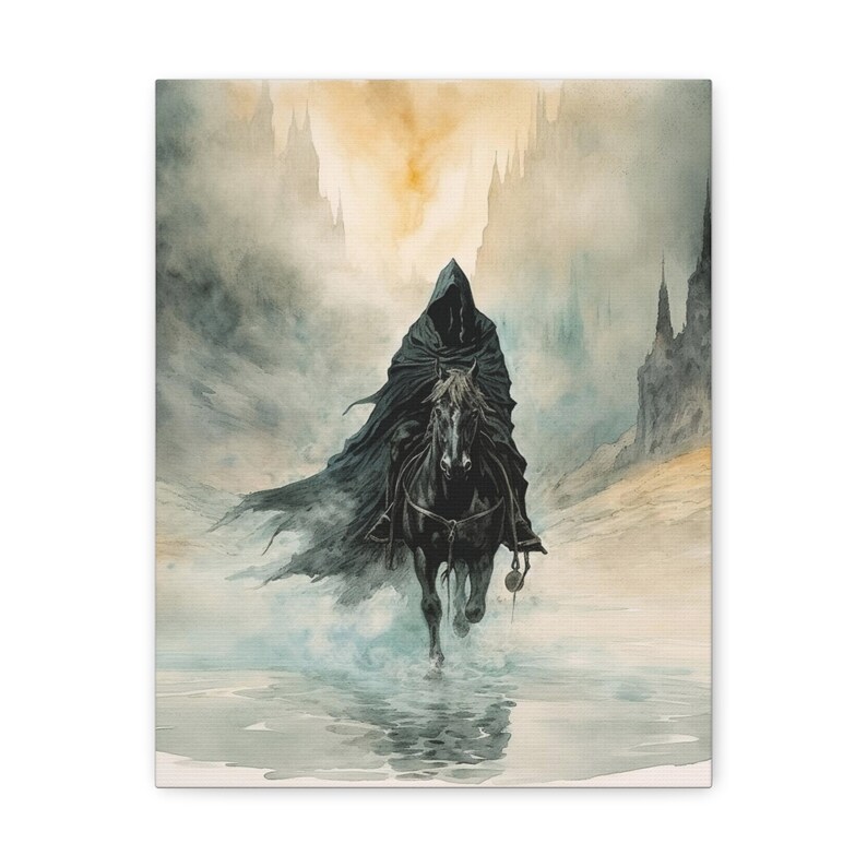 Watercolour Nazgûl Ring-wraith Wall Art || Canvas Print, Painting, Lord ...