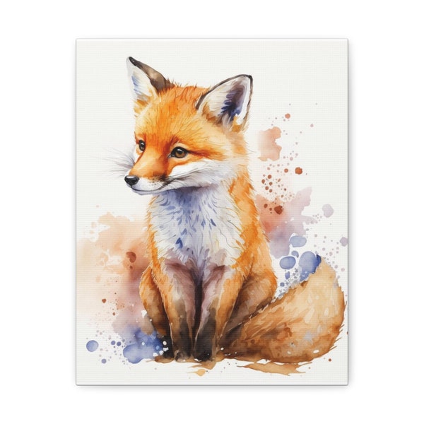 Baby Fox Painting - Etsy