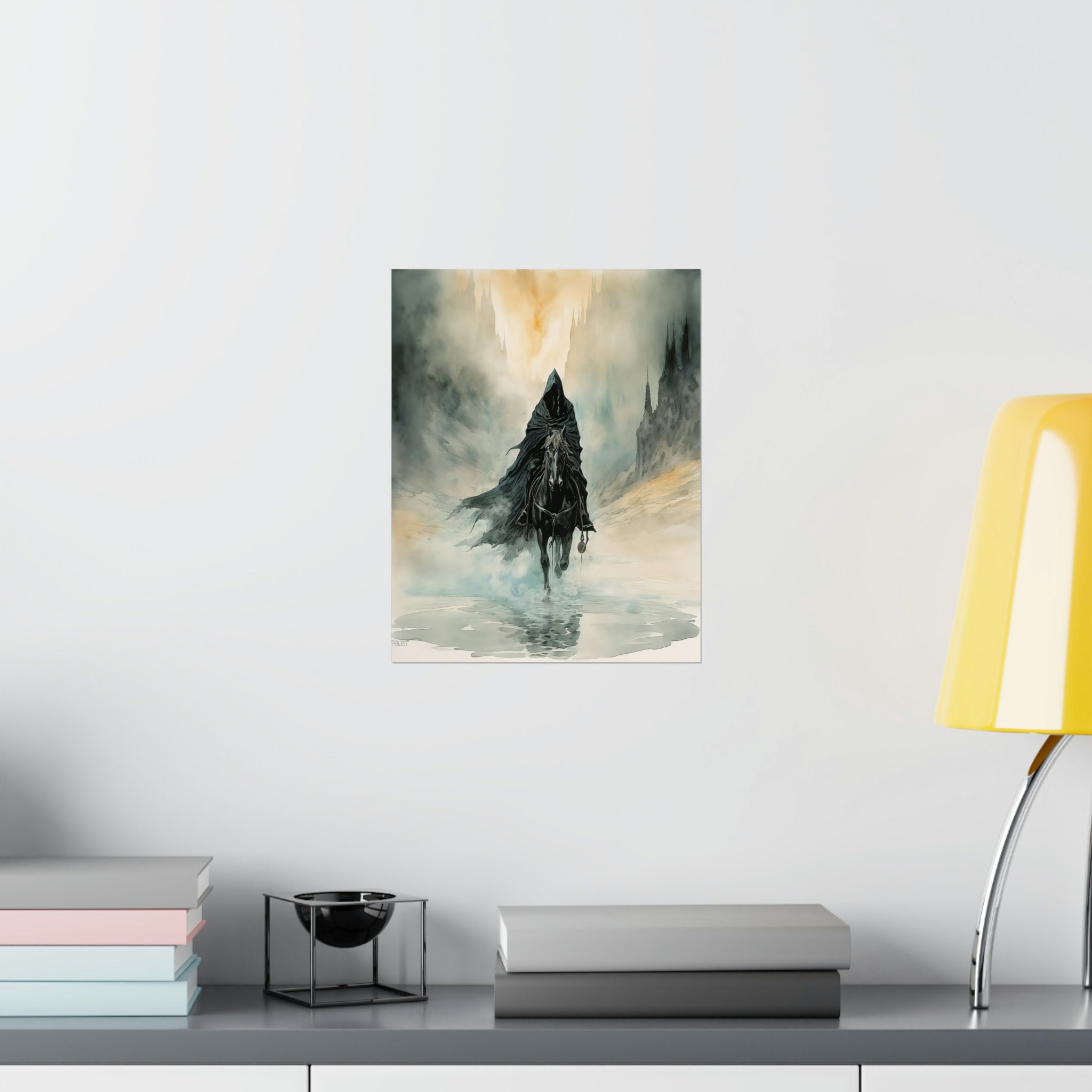 Watercolour Nazgûl Ring-wraith Wall Art || Matte Poster, Painting, Lord ...
