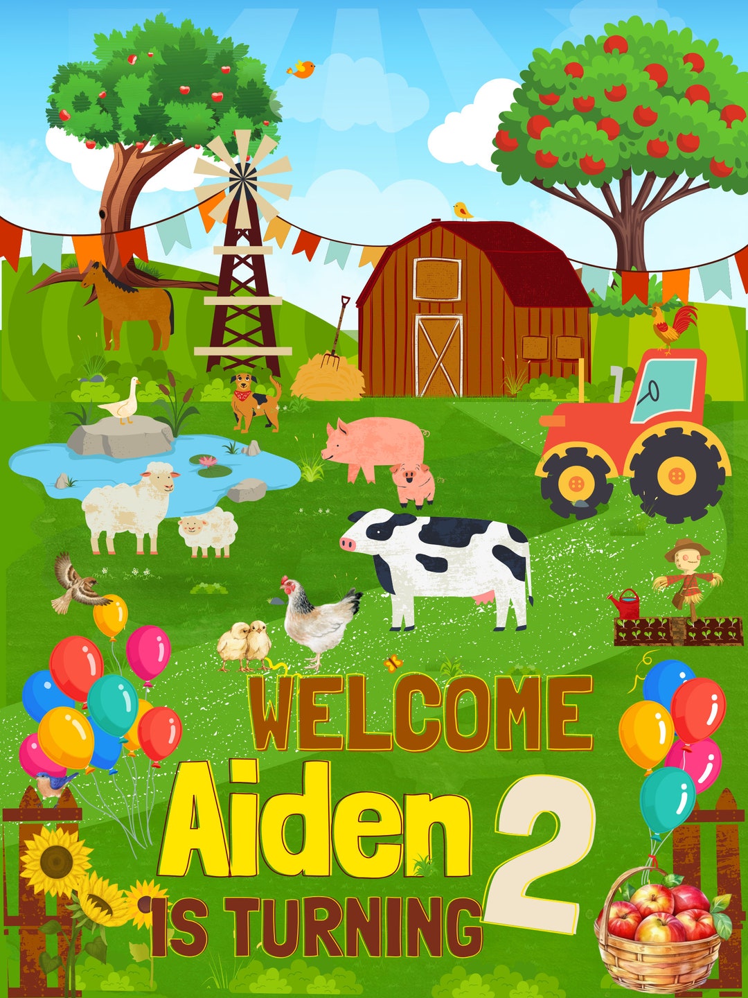 Ultimate Farm Party Welcome Poster - Etsy
