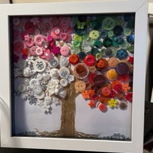 Button Tree Art - Etsy