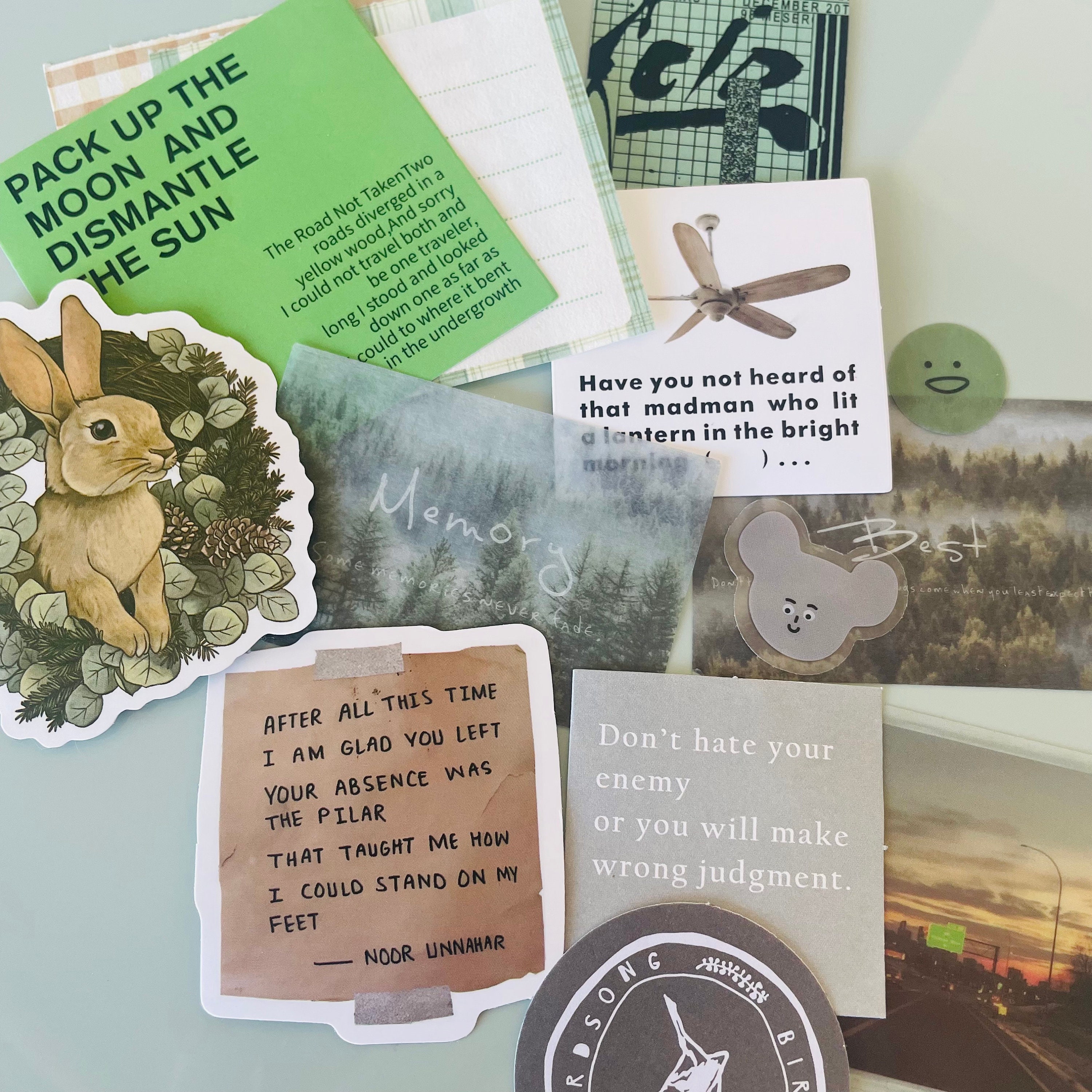 Small Sticker Pack 10 Pieces Assorted Types - Etsy