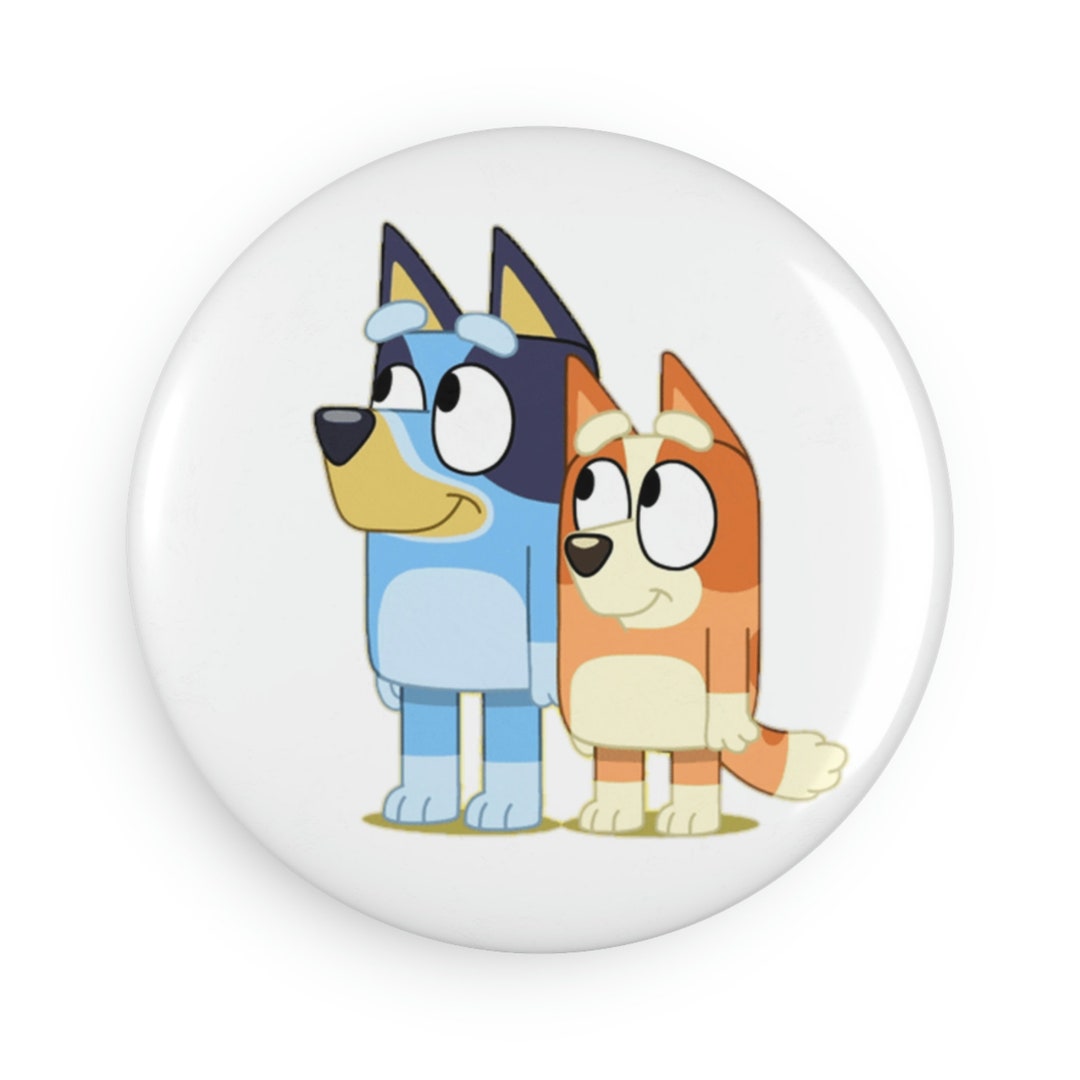 Bluey and Bingo Button Magnet Round 1 & 10 Pcs - Etsy Canada
