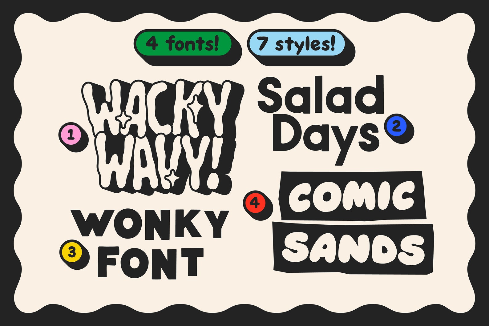 Super Happy Good Time! Font Bundle - Etsy