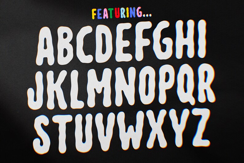 Wacky Wavy! A Wiggly Display Font - Etsy