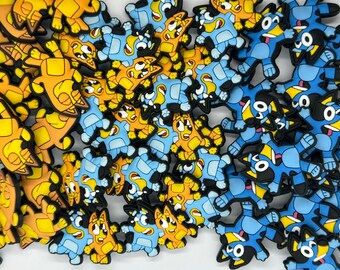 Mixed 4pc Blue Dog and Friends Croc Charms - Etsy