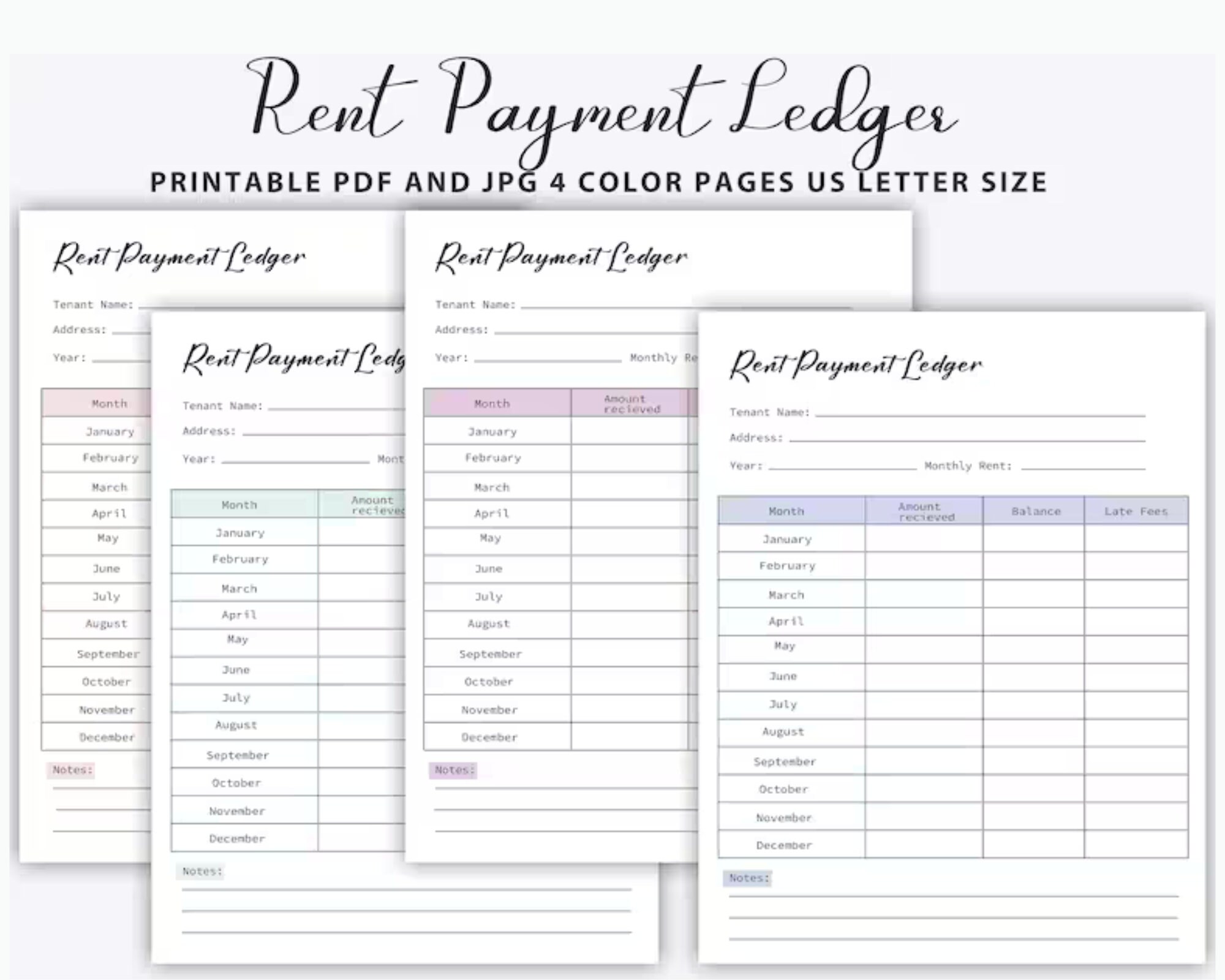 Printable Templates Bundle Garden Planner Income Tracker - Etsy