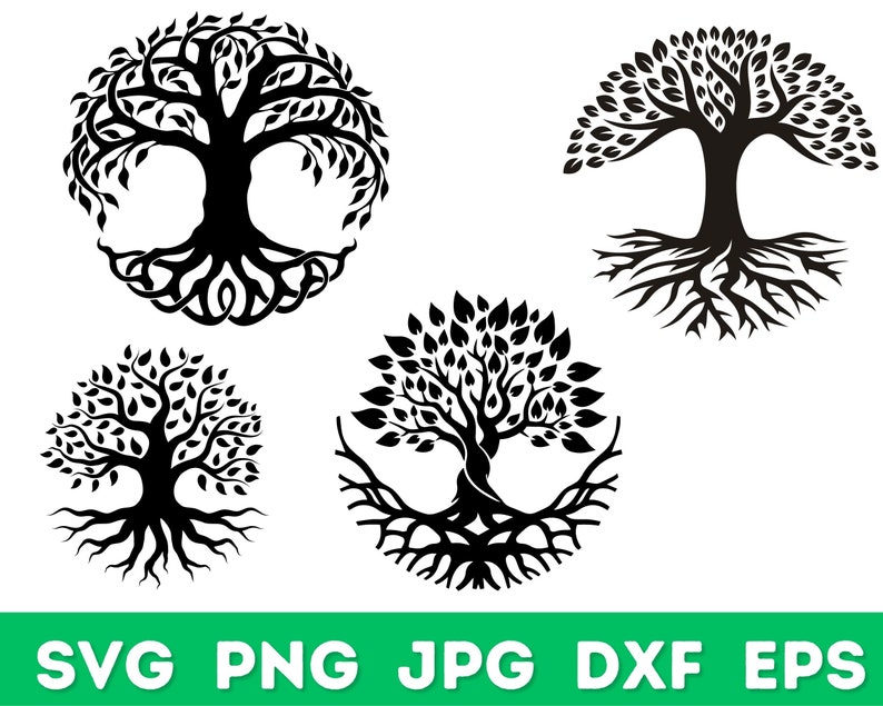 Tree Svg Trees Svg Tree of Life Svg Tree Clipart Svg Files - Etsy