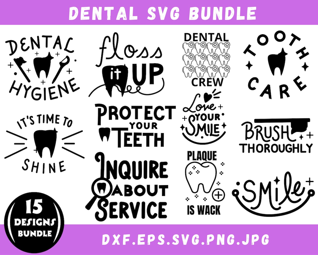Dental Svg, Dentist Svg Bundle, Dental Squad Svg, Tooth Svg, Dental Png ...