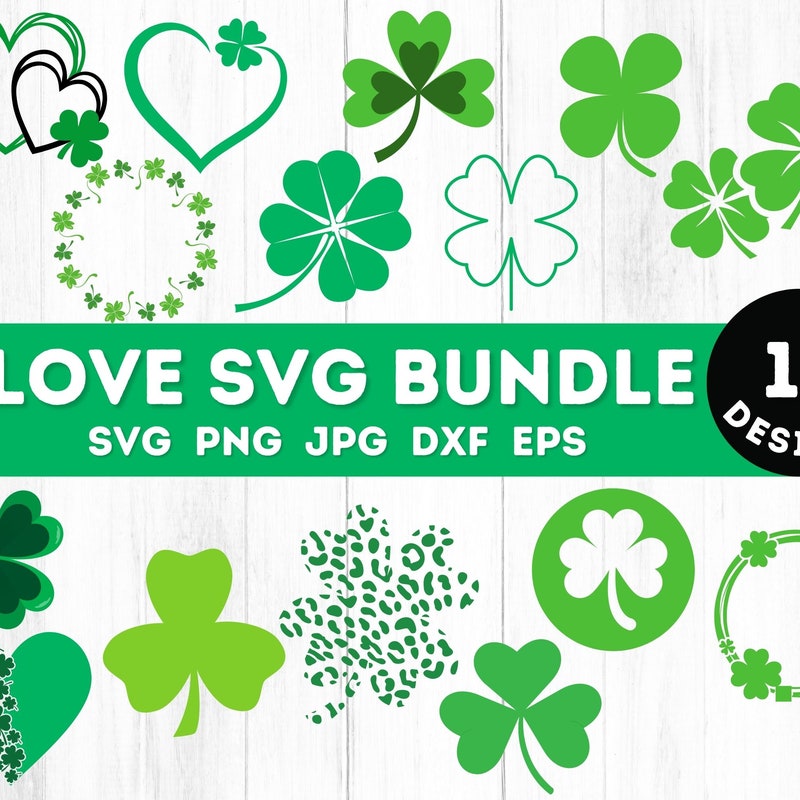 Four Leaf Clovers Svg - Etsy