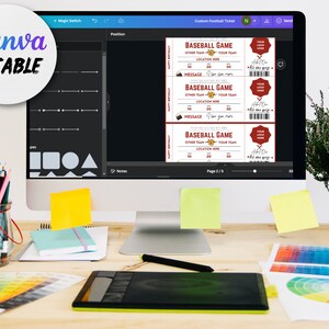 Editable Baseball Game Surprise Ticket, Baseball Game Ticket, Sports ...