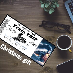 Editable Train Trip Surprise Ticket, Train Trip Gift Voucher, Surprise ...