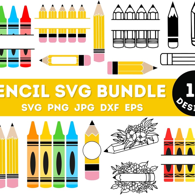 Pencil Box Svg - Etsy