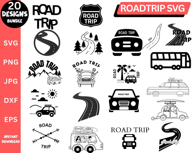 Road Trip Svg Vacation Svg Girls Trip Svg Summer Svg Road - Etsy