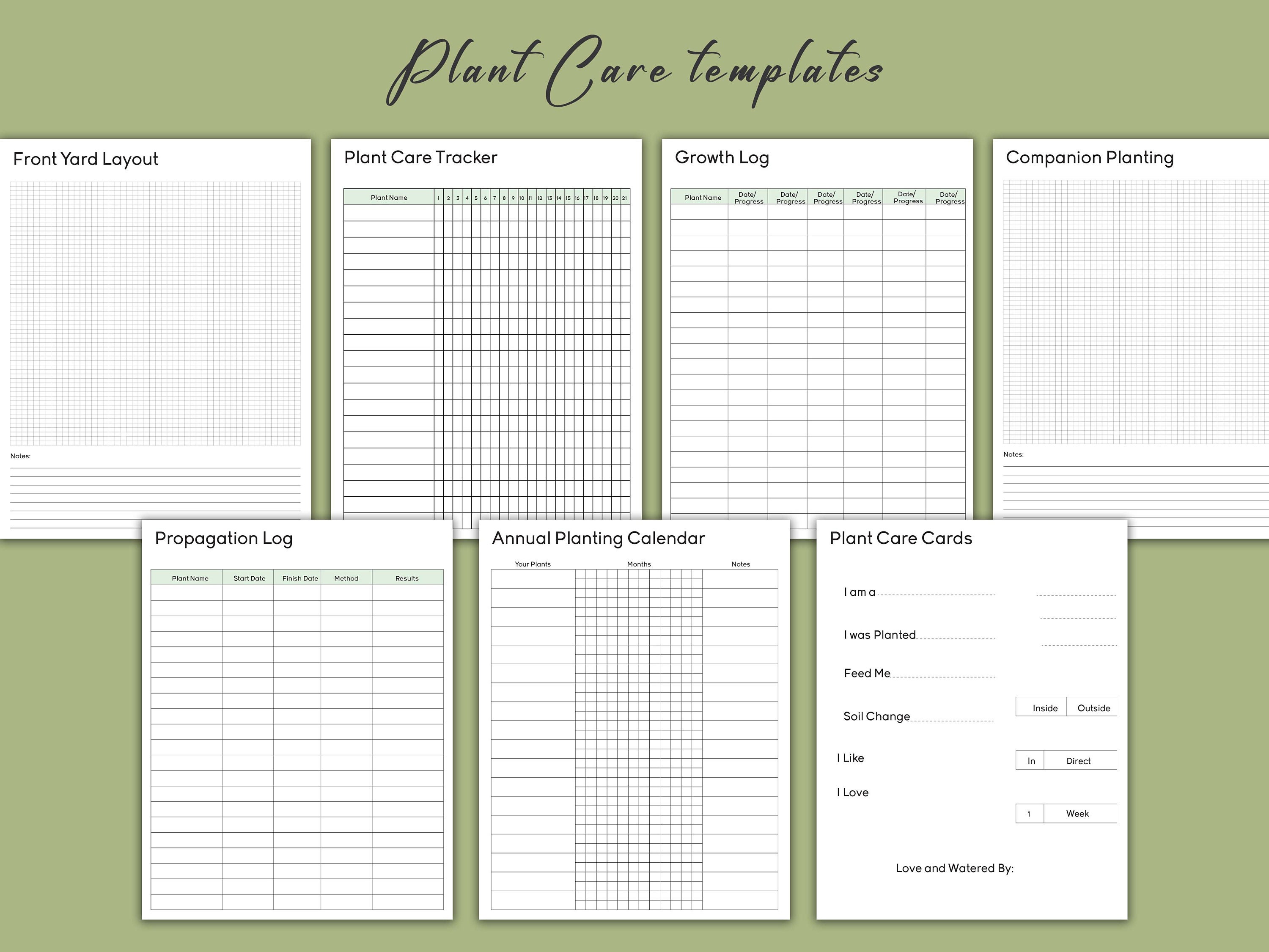 Garden Planner Printable Garden Planner Plant Planner - Etsy