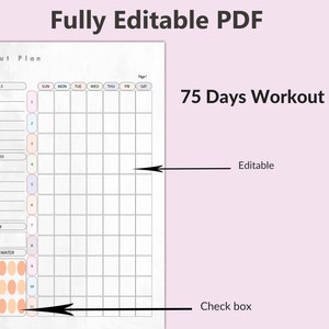 Editable 75 SOFT Challenge, Printable 75 SOFT Challenge, 75soft ...