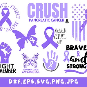 Pancreatic Cancer Svg,cancer Awareness Svg, Cancer Survivor Svg, Cancer ...