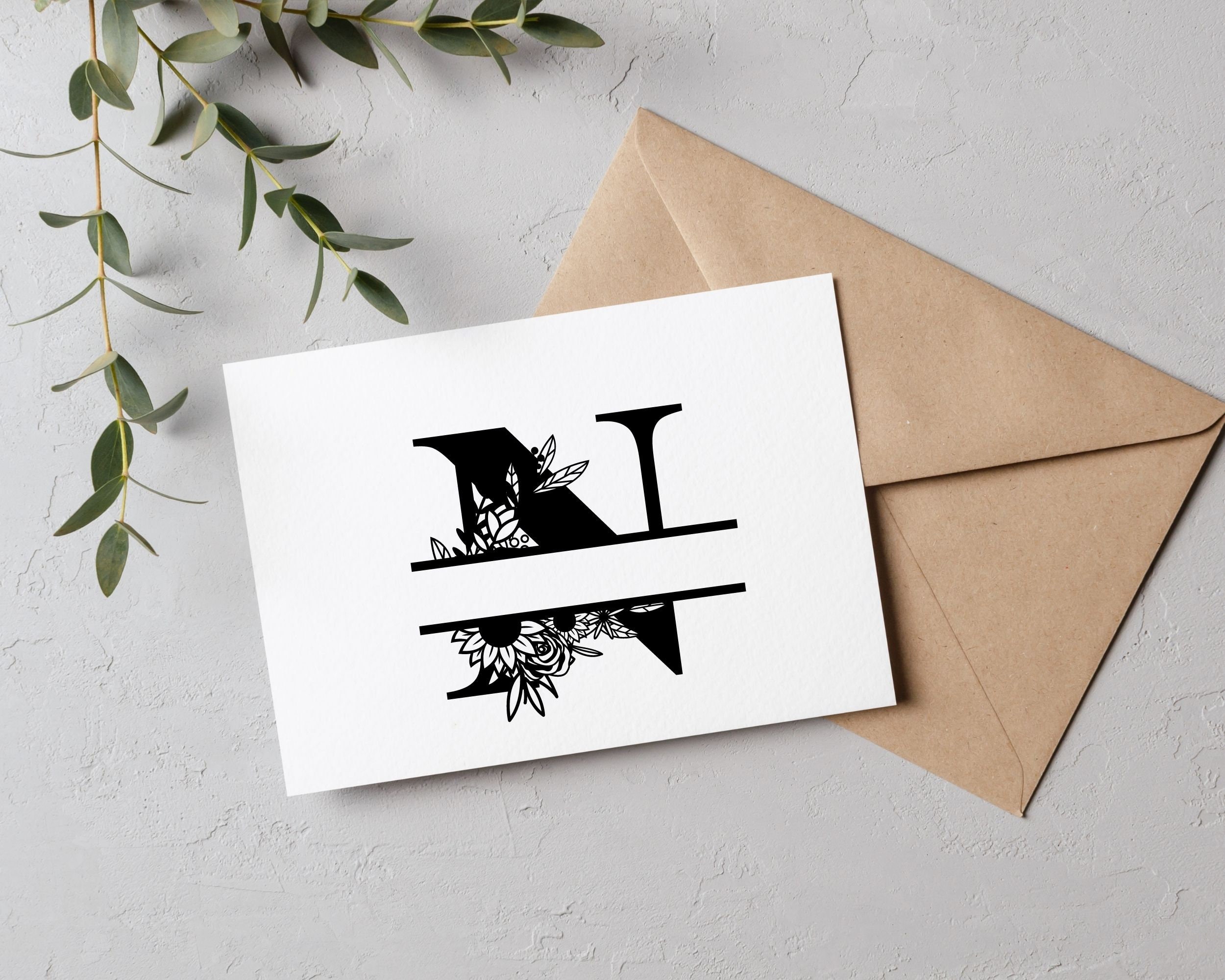 Initial Svg Alphabet Svg Initials Svg Initial Clipart - Etsy