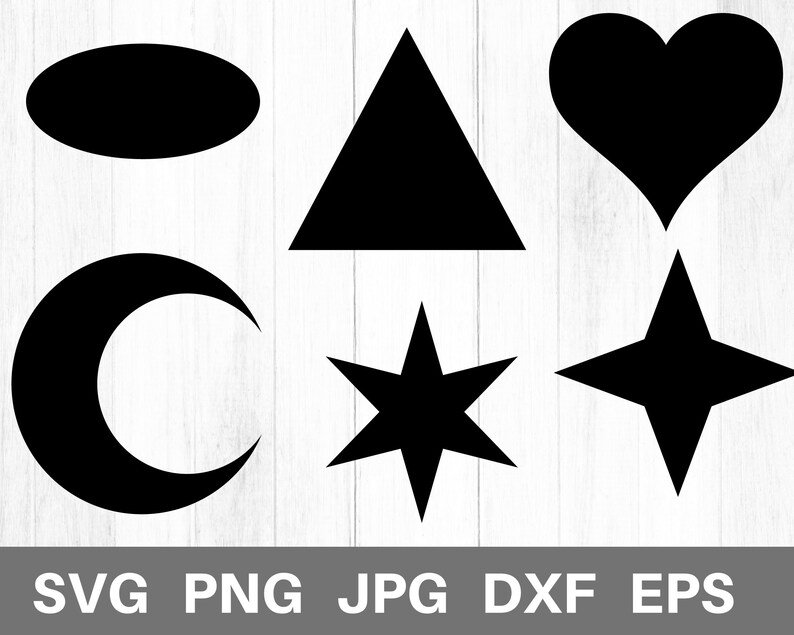 Forme de base Svg cercle Svg formes Svg étoile Svg carré - Etsy France