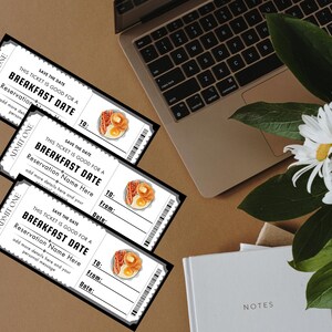 Breakfast Voucher Template, Breakfast Invite, Surprise Breakfast ...