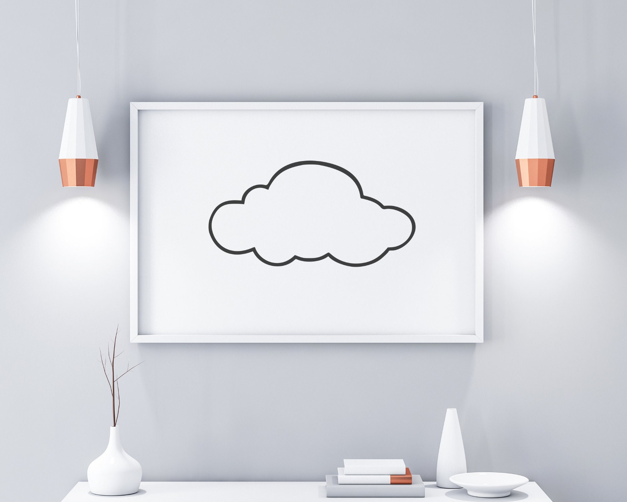 Nube svg Nubes svg Imágenes prediseñadas de nube Archivo de - Etsy España