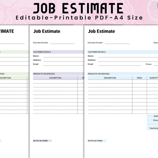 Job Proposal Template - Etsy