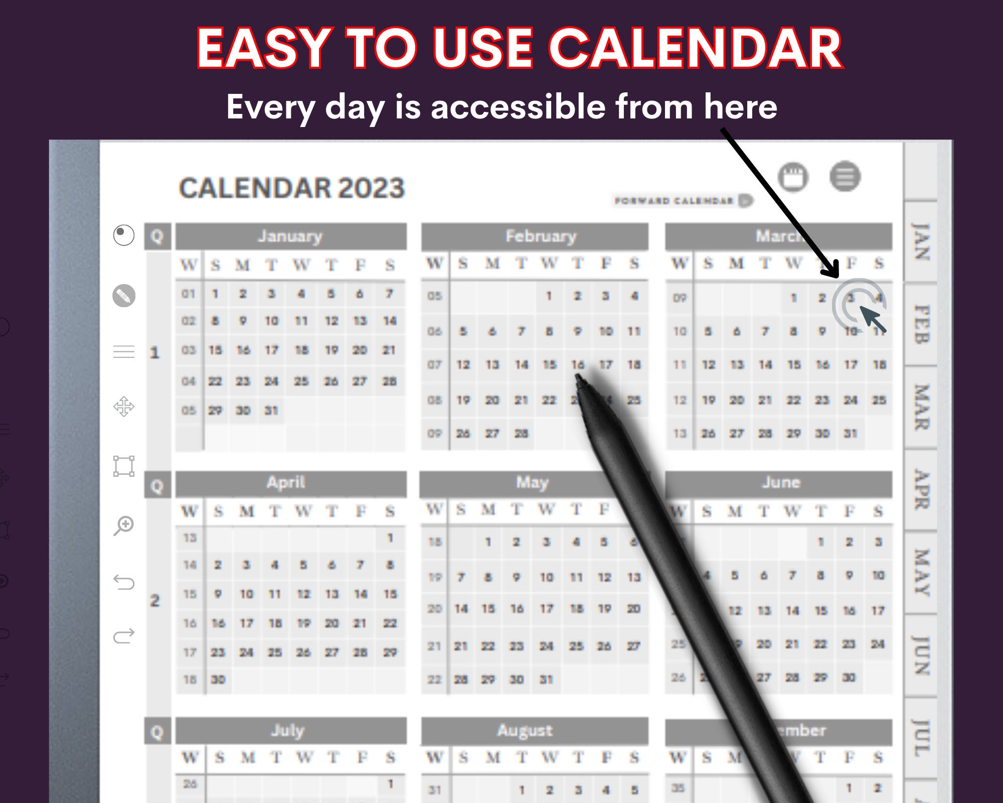 Remarkable 2 Templates 2023-2024, Remarkable Weekly Planner, Remarkable ...