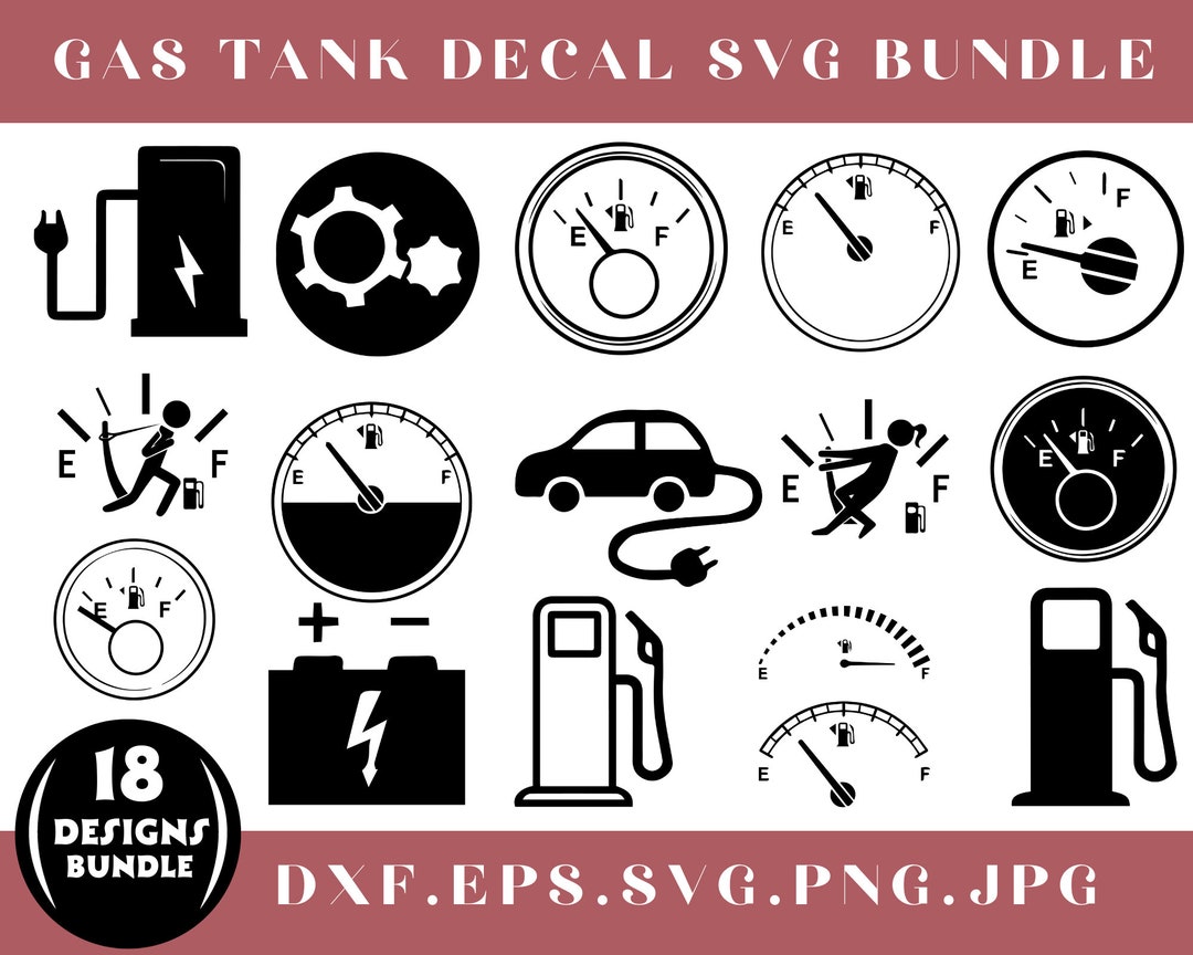 Gas Tank Svg Bundle, Gas Tank Png, Gas Tank Clipart, Vector Files, Gas ...