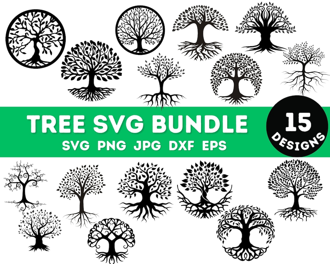 Tree Svg, Trees Svg, Tree of Life Svg, Tree Clipart, Svg Files for ...
