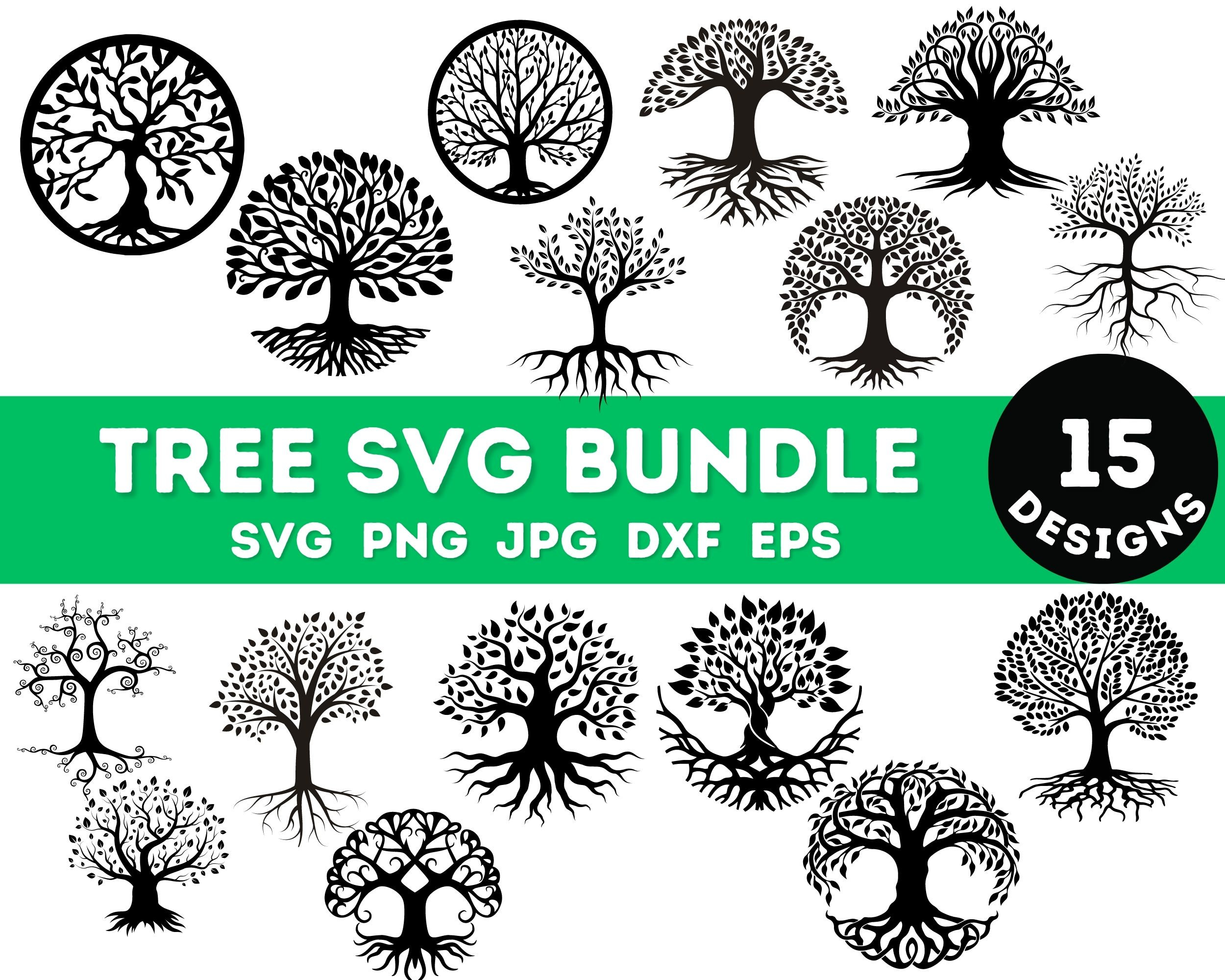 Tree Svg Trees Svg Tree of Life Svg Tree Clipart Svg Files - Etsy UK