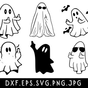 Ghost Middle Finger Svg Png, Halloween Svg, Halloween Png, Svg Files ...
