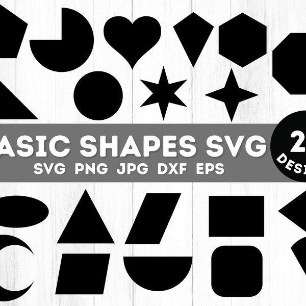 Basic Shapes Svg - Etsy