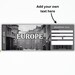 Printable Europe Surprise Trip Ticket Template, Europe Surprise Ticket ...