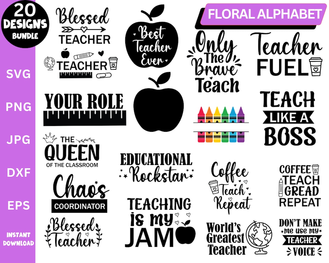 Teacher Appreciation, Teacher Life Svg, Teacher Shirt Svg, Funny ...