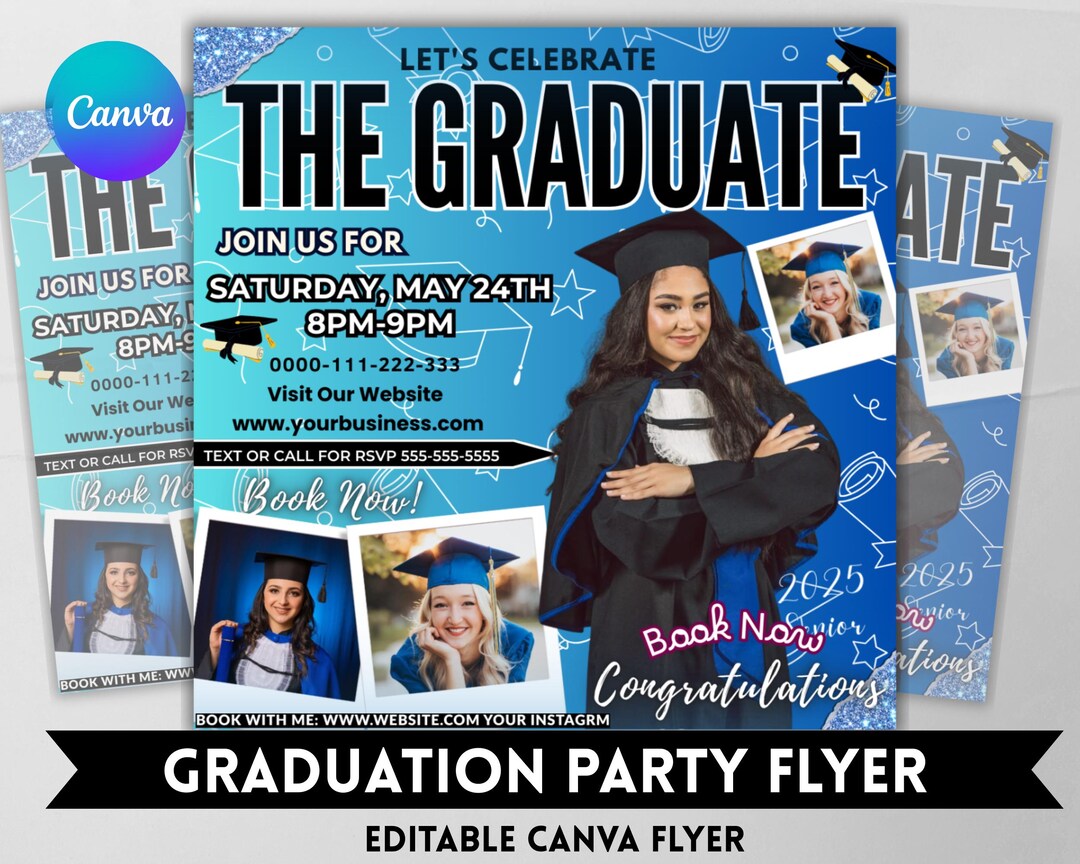 Graduation Party Flyer, Graduation Flyer, Graduation Party, Congrats to ...