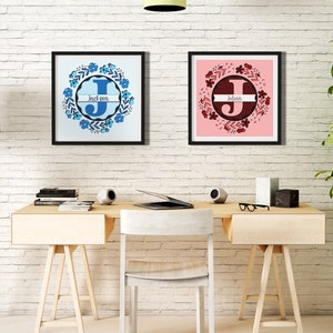 3D Monogram Shadow Box Svg, 3D Split Monogram A-Z Shadow Box Svg, 3D ...