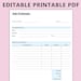 Editable and Printable Estimate Form, Business Job Estimate, Easy and ...