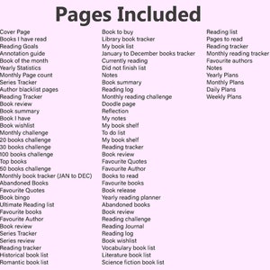 Reading Journal Template, Reading Journal Printable, Reading Journal ...