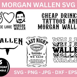 Morgan Wallen Svg Bundle, Morgan Wallen Png Bundle, Svg Files for ...