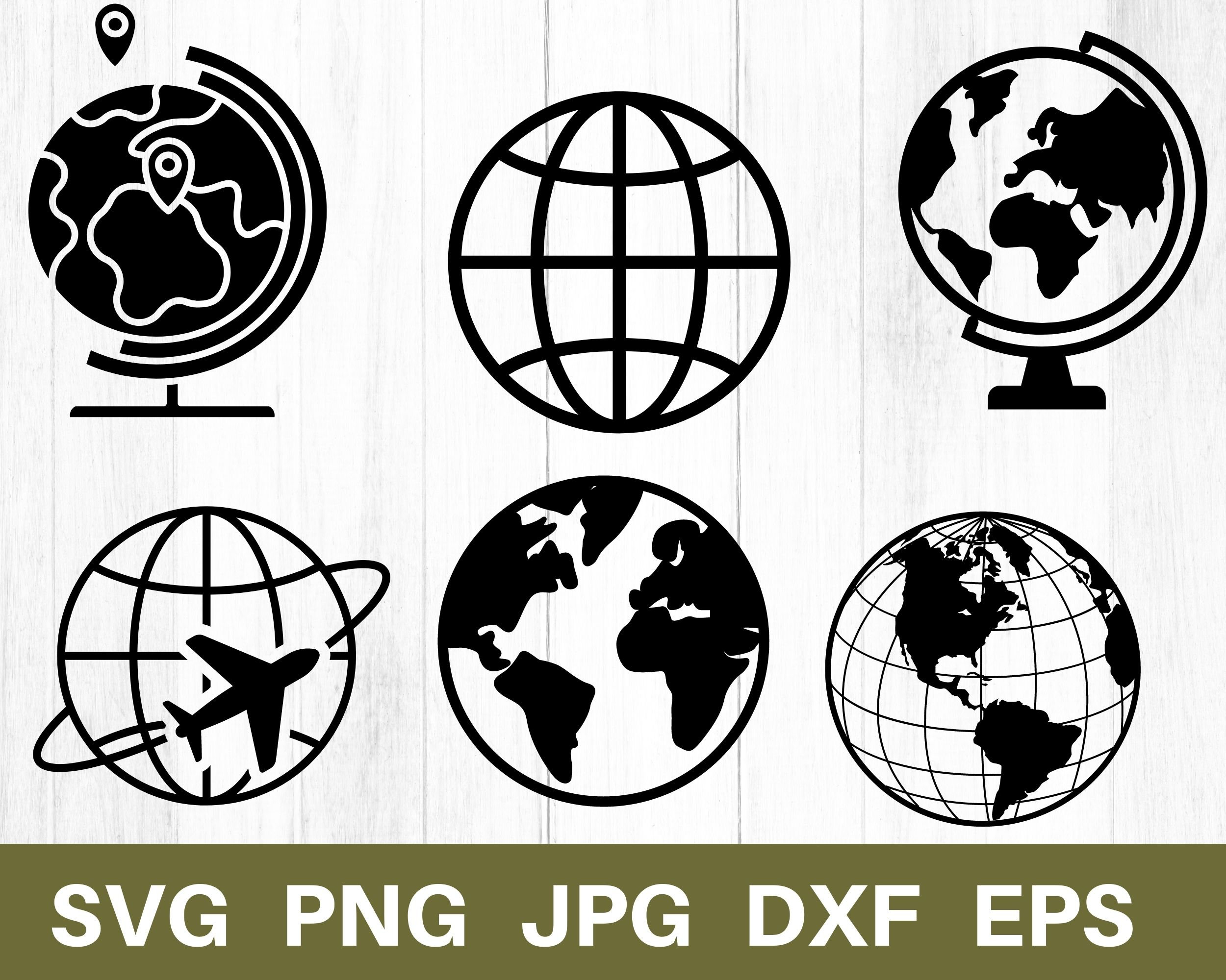 Globe Svg Earth Svg Snow Globe Svg World Svg Planet Svg - Etsy UK