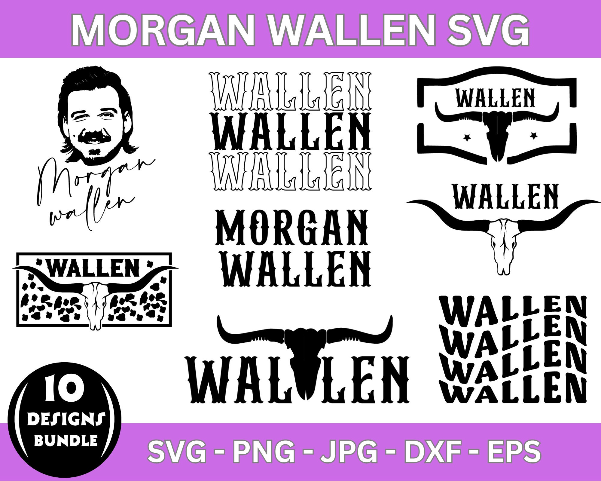 Morgan Wallen Svg Bundle, Morgan Wallen Png, Svg Files for Cricut ...