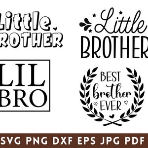 Little Brother Svg, Little Brother Shirt, Little Bro Svg, Sibling Svg ...