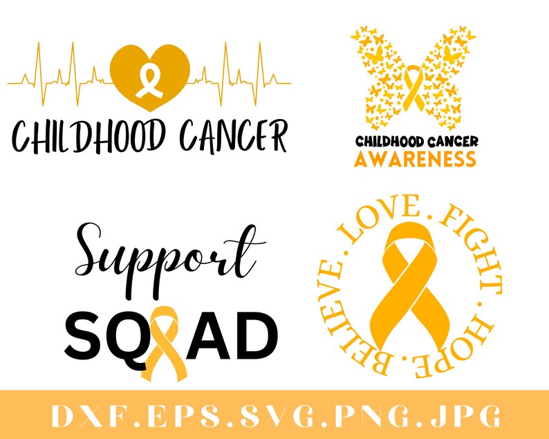 Childhood Cancer Svg, Cancer Ribbon Svg, Cancer Awareness Svg ...