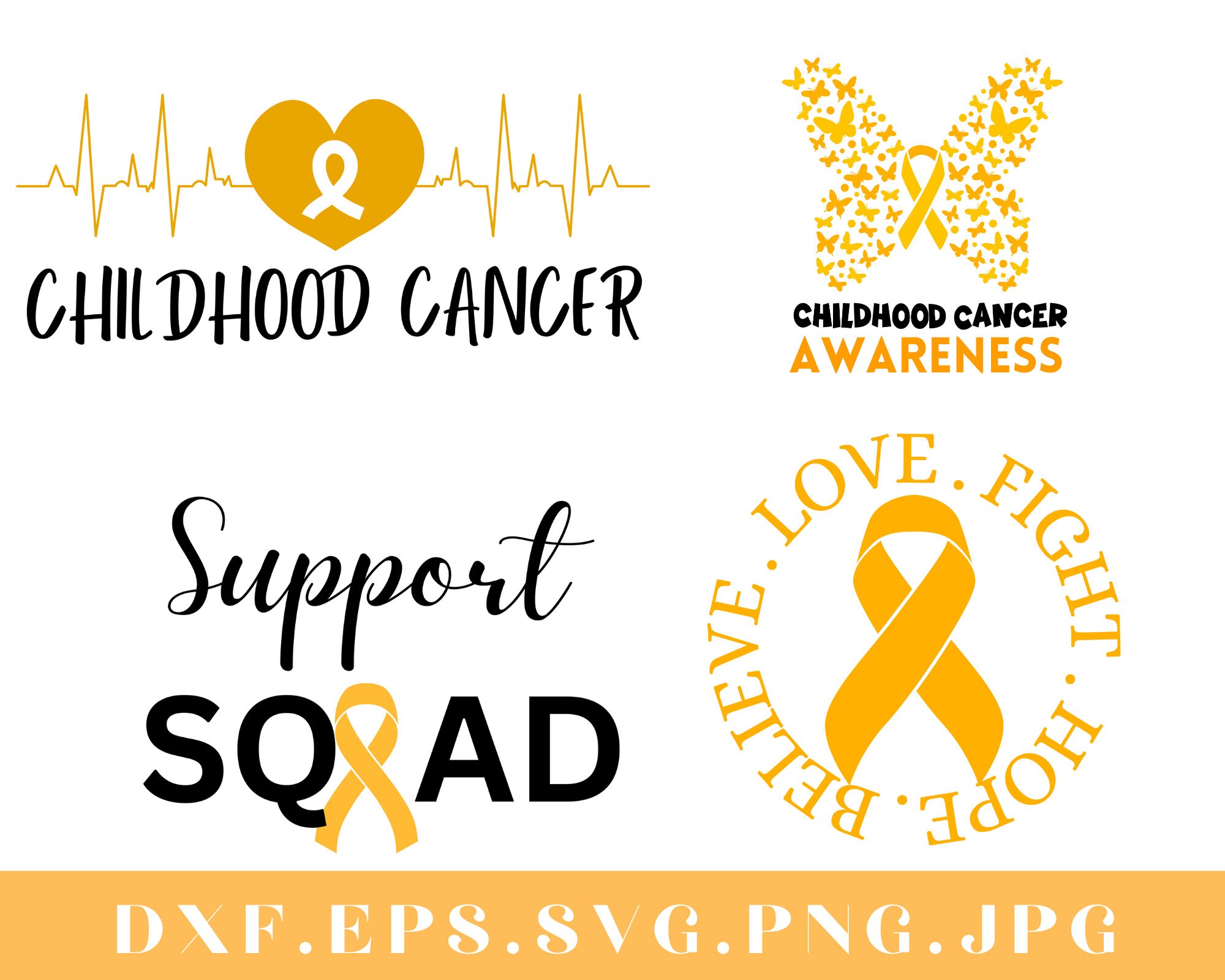 Childhood Cancer Svg, Cancer Ribbon Svg, Cancer Awareness Svg ...